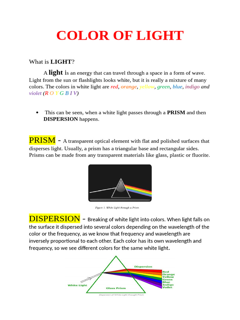 Colors of Lightg8 | PDF