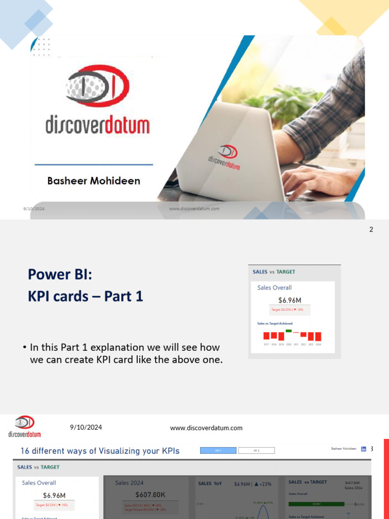 Power BI Custom KPI Cards | PDF