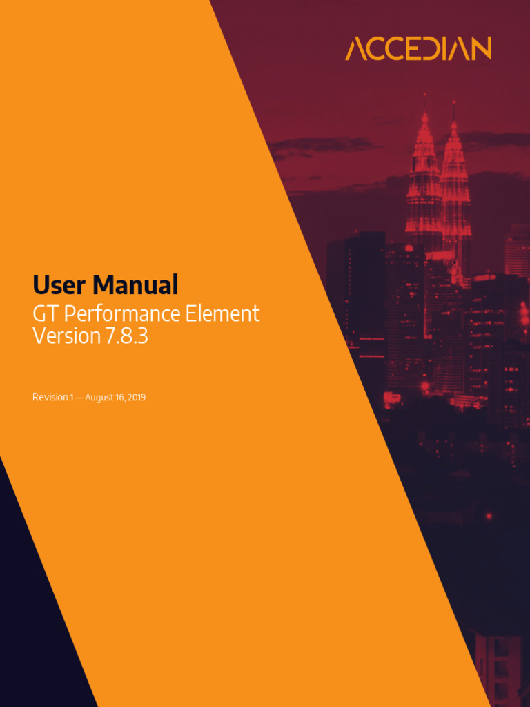 GT v7.8.3 Performance Element User Manual | PDF
