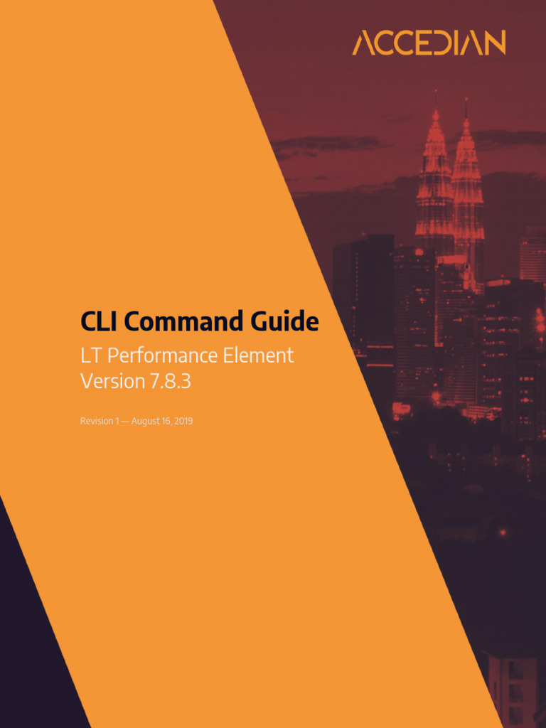 LT v7.8.3 Performance Element CLI Command Guide | PDF