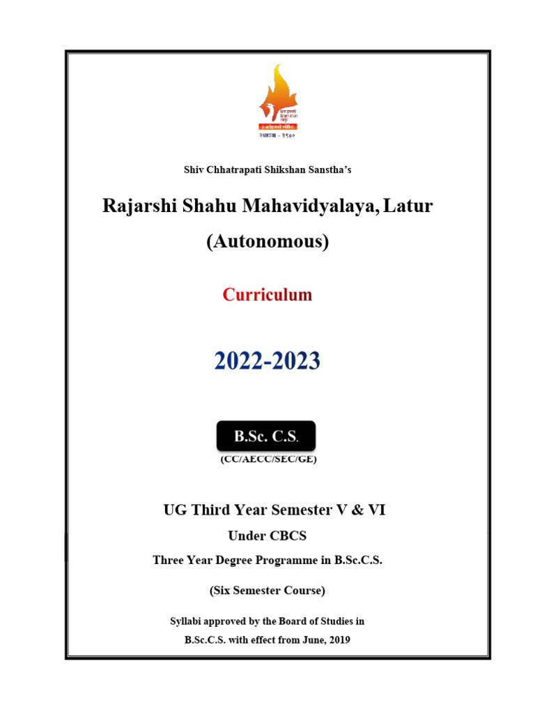 Bsccs Cbcs Ty 2022-23 (4) | PDF