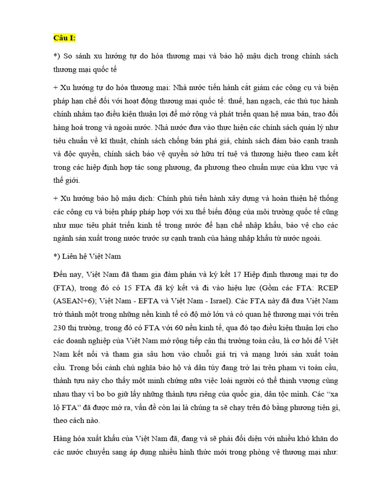 kinh tế quốc tế - EIT | PDF