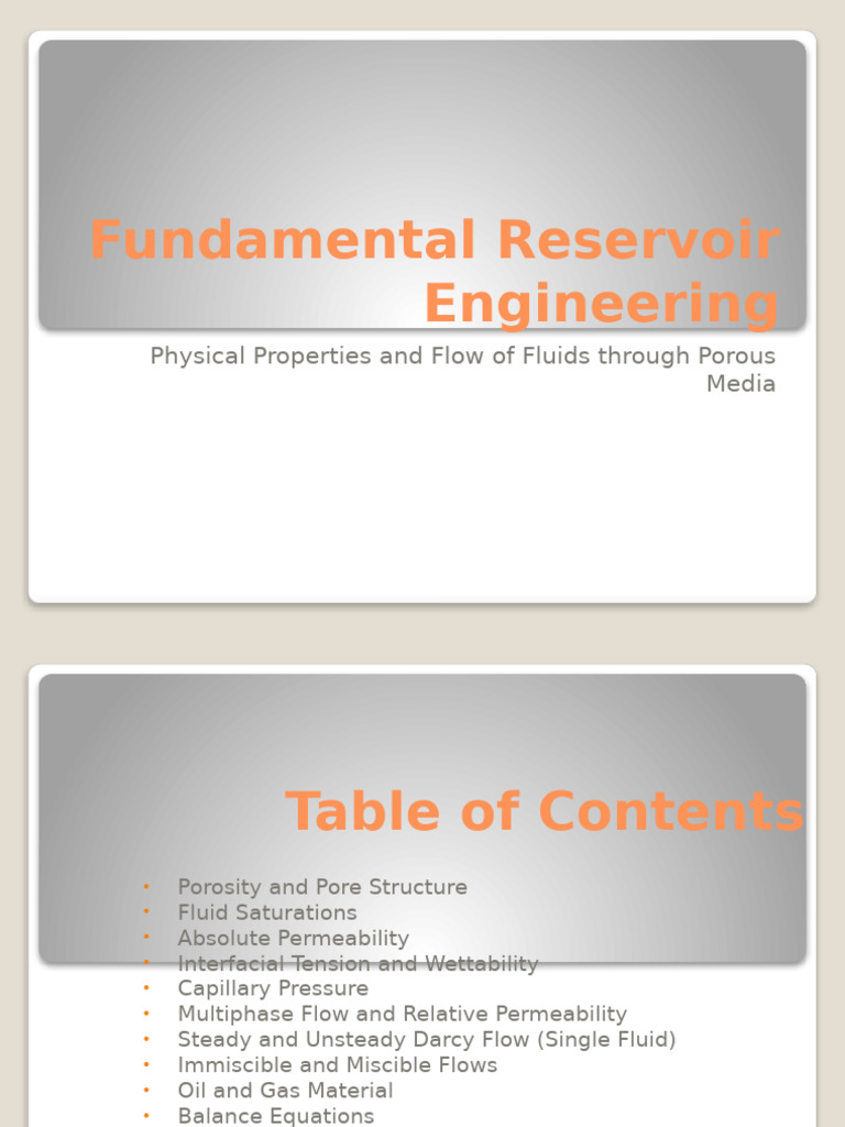 Fundamental Reservoir Engineering | PDF | Petroleum Reservoir | Technology & Engineering