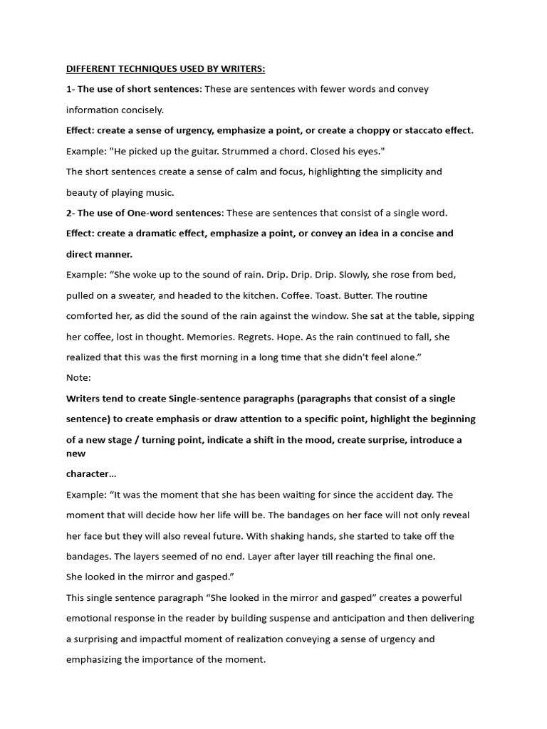 Writer's Technique | PDF