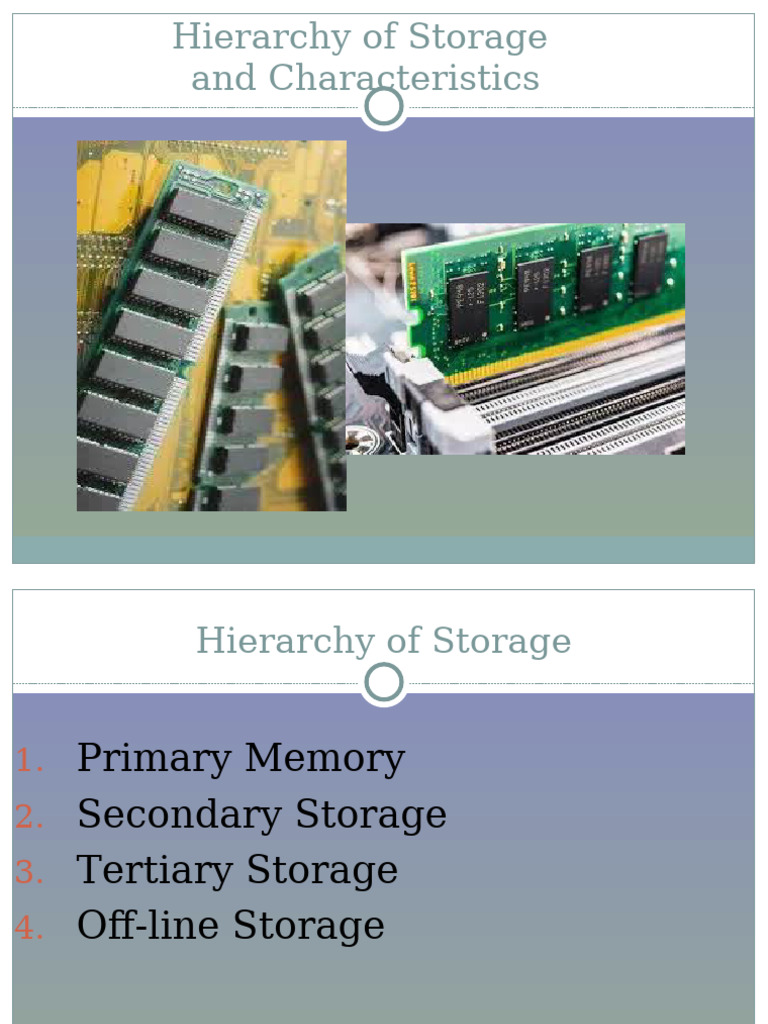 Hierarchy of Storage (1) | PDF