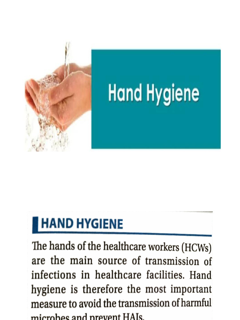 Hand Hygiene | PDF