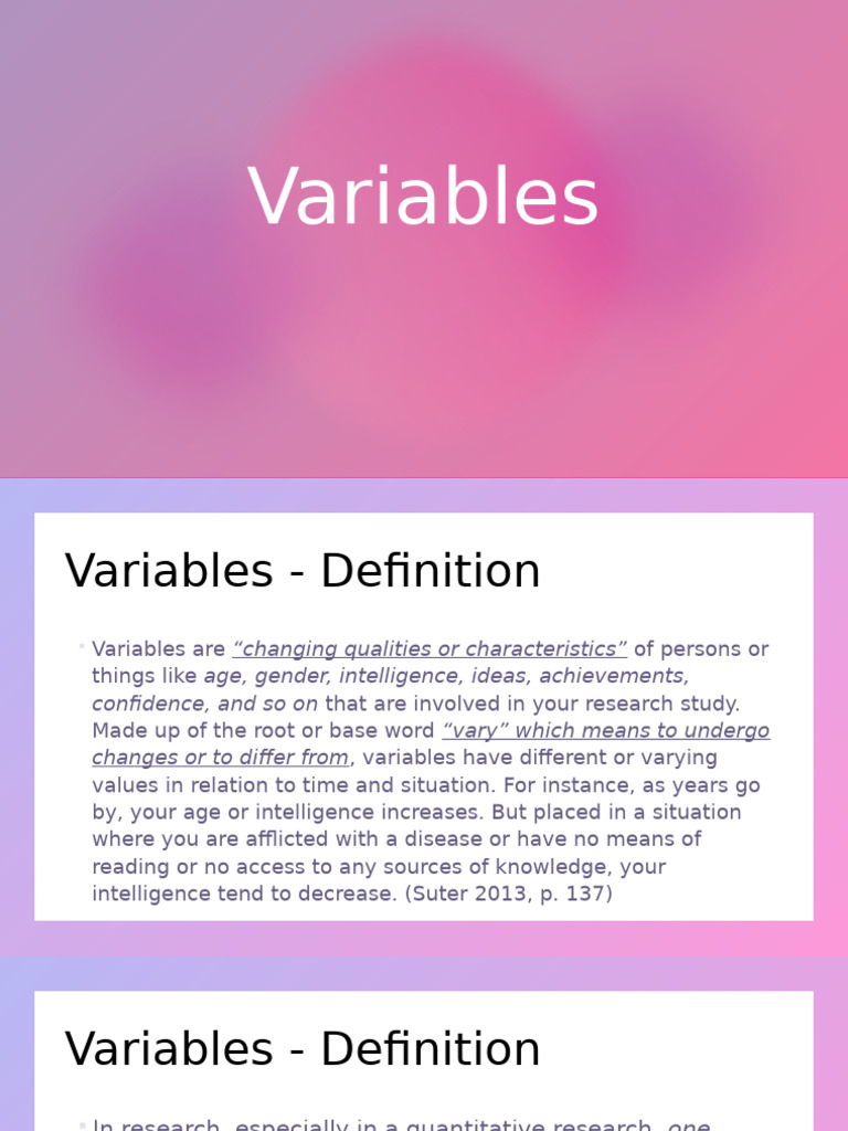 Lesson 5 - Variables | PDF