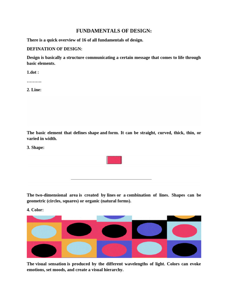 Fundamentals of Design | PDF