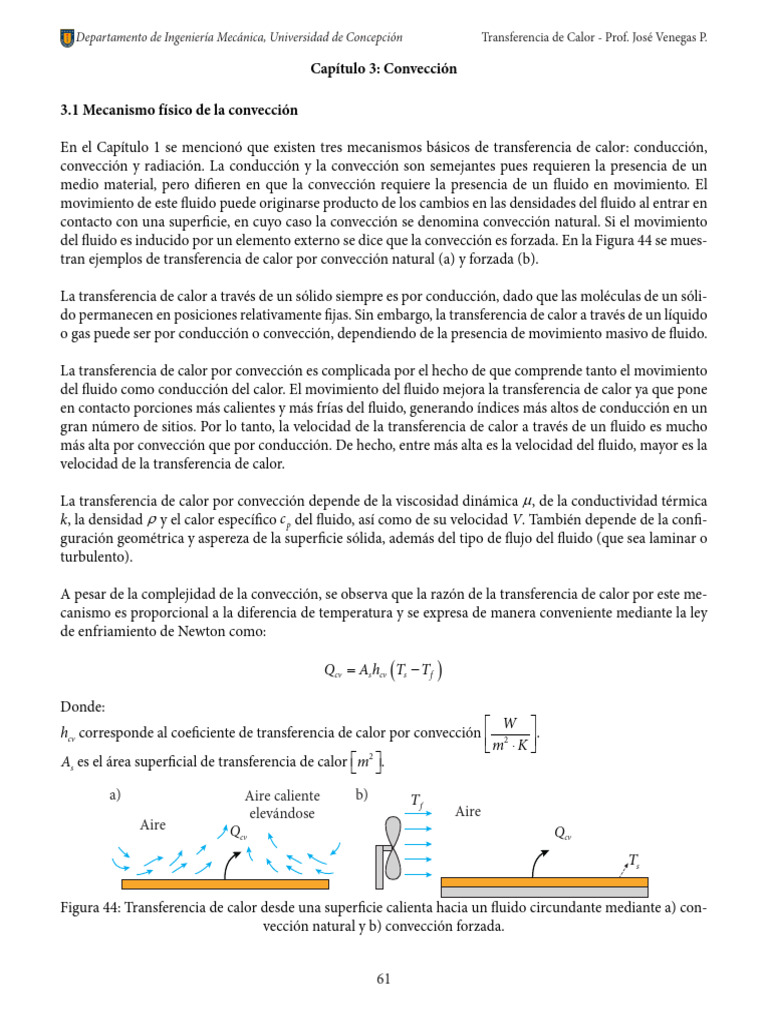 Apunte TDC Cap3 Convección | PDF