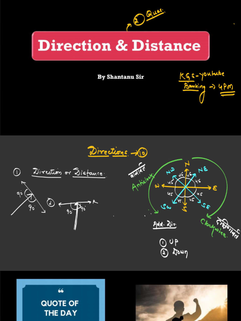 4.Lecture-04 II Direction Distance | PDF