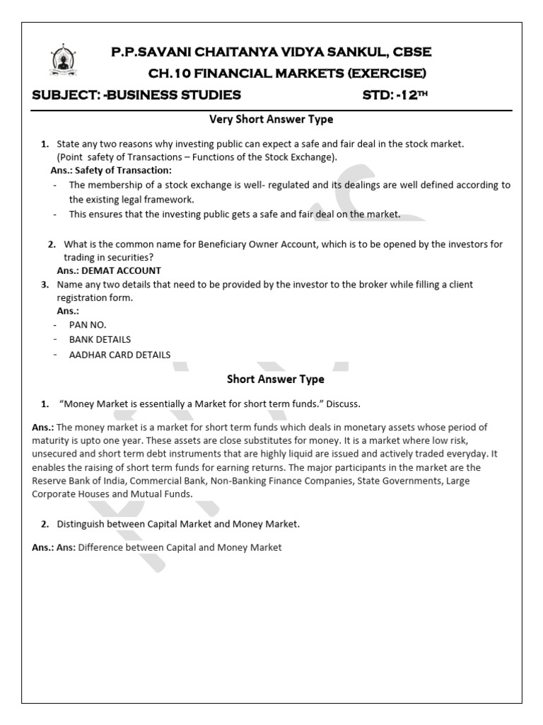 New CH 10 Excercise | PDF