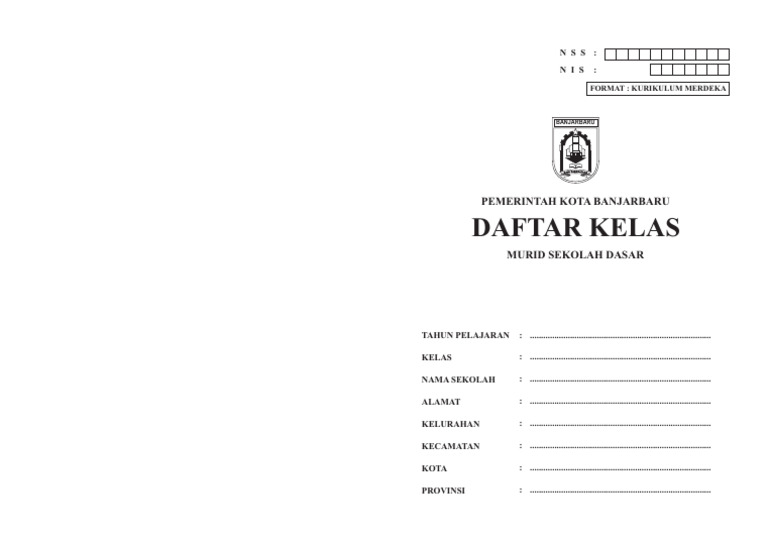 Cover Daftar Kelas Kumer 2024 | PDF