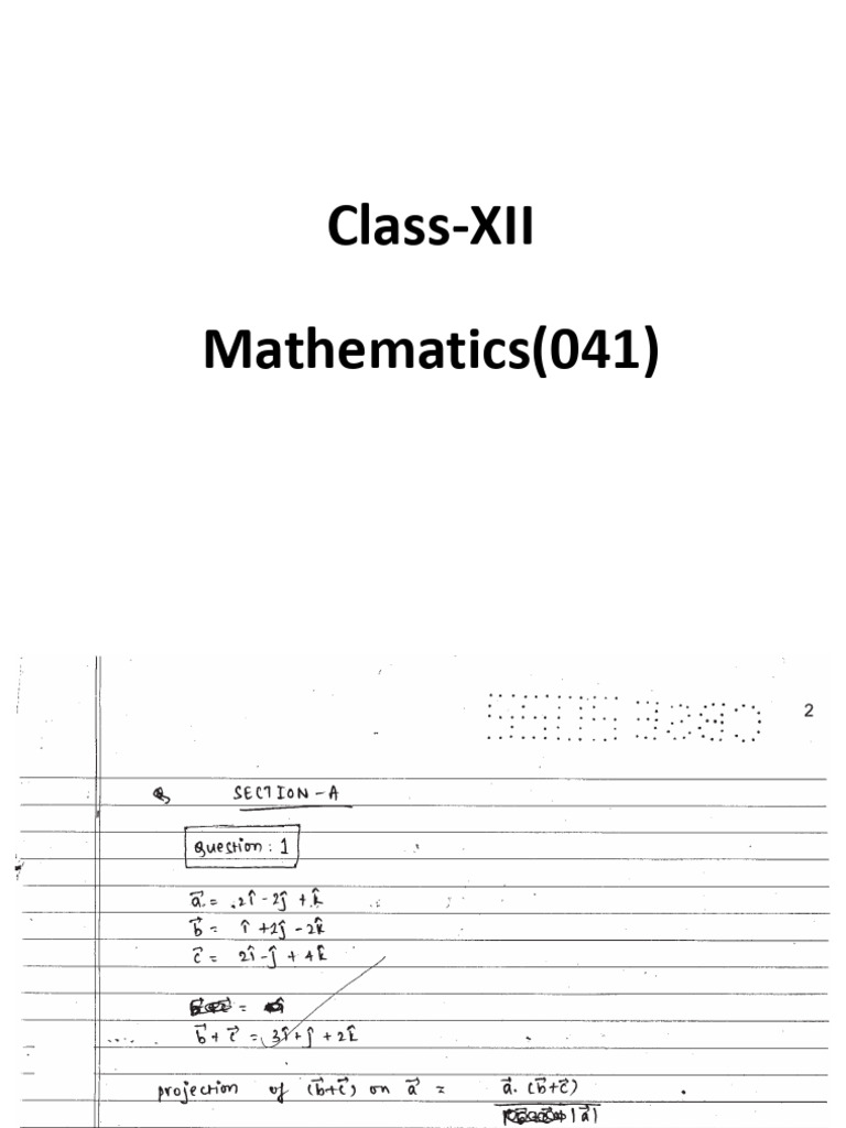 Mathematics 041 | PDF