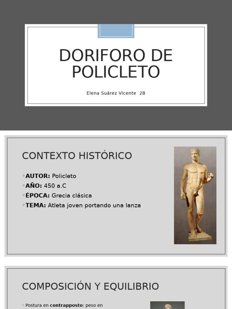 Doriforo de Policleto | PDF