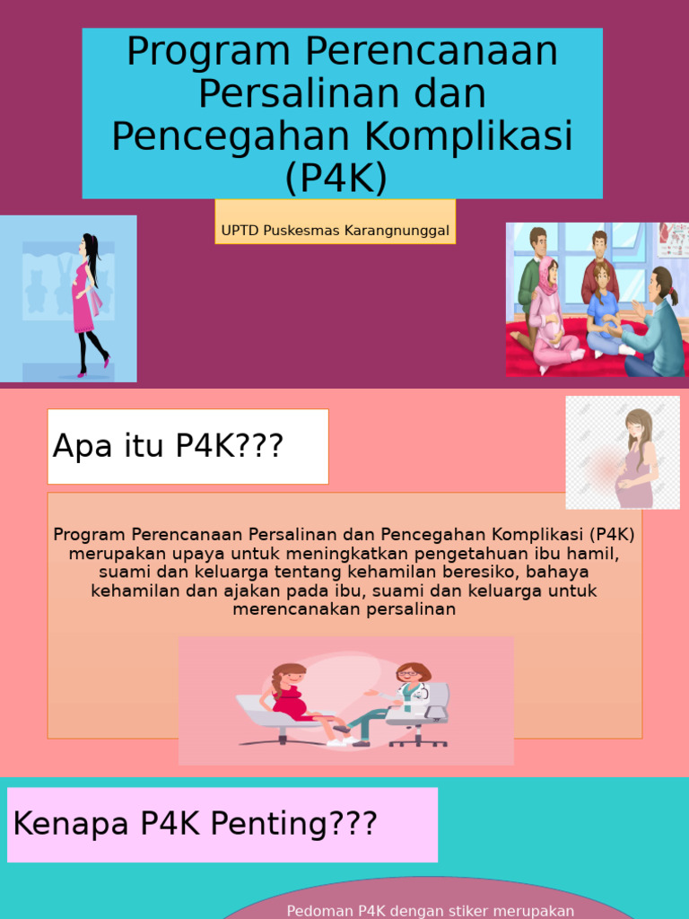 Program Perencanaan Persalinan Dan Pencegahan Komplikasi (P4K) | PDF