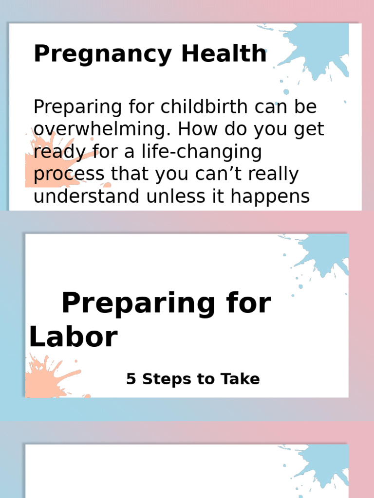 Preparing for Labor and Delivery | PDF