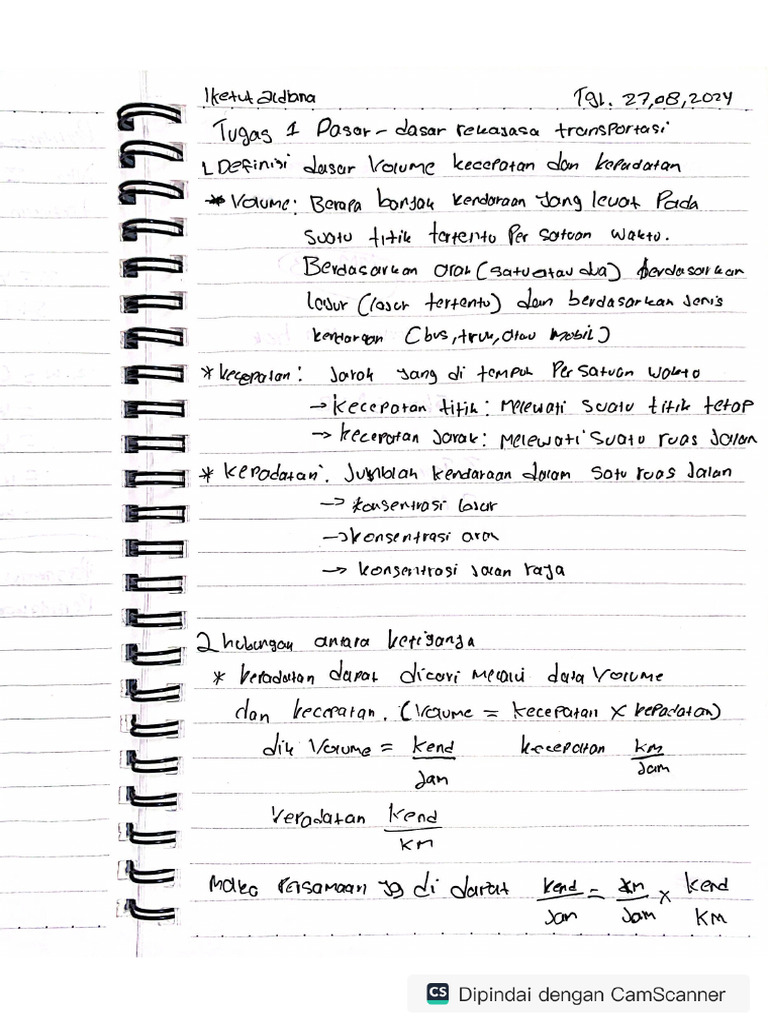 Tugas 1 Dasar Dasar Rekayasa Transportasi Pdf