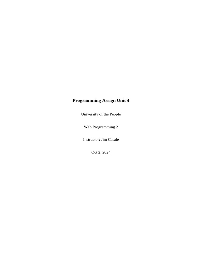 CS 3305 Programming | PDF