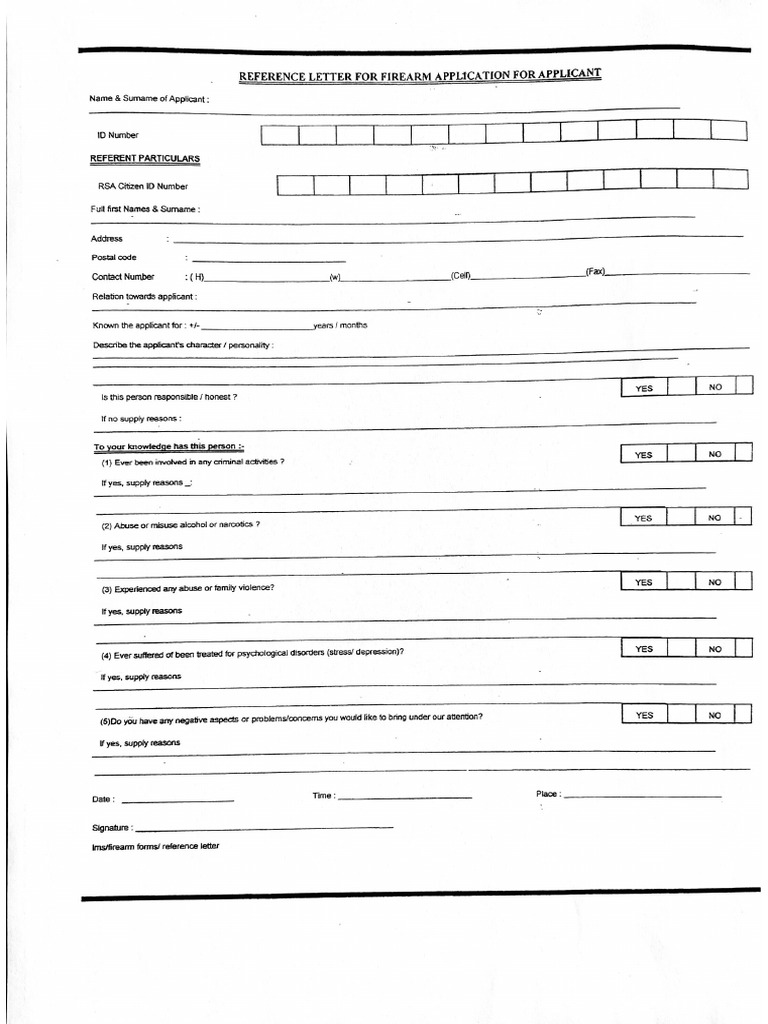 Reference Letter Template 2019 | PDF
