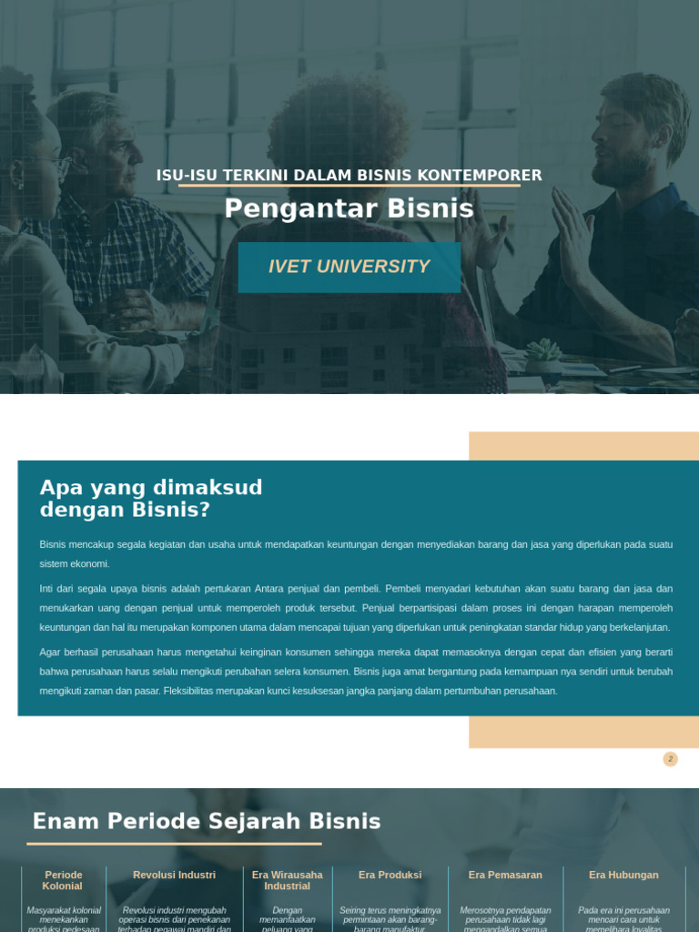 Pertemuan 1 PENGANTAR BISNIS | PDF