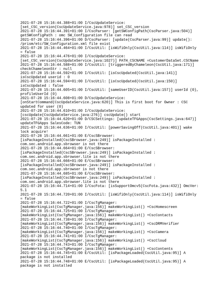 csc_update_log | PDF