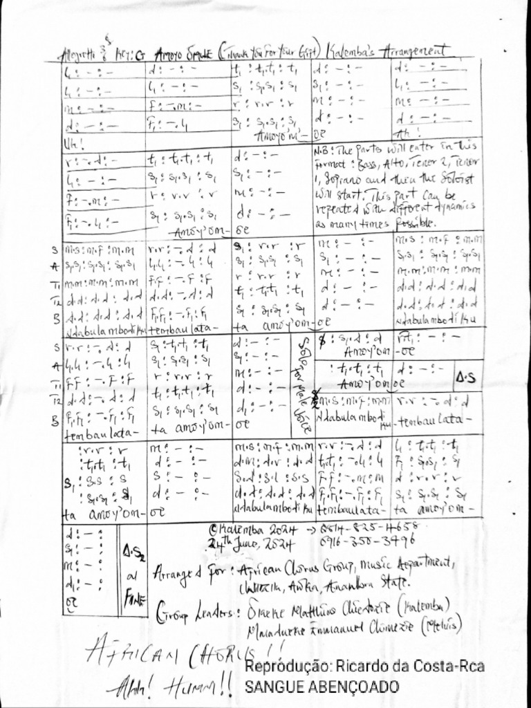 Amoyo Omwe Kalemba-S Arrangement 25-Jun-2024 18-31-58 | PDF