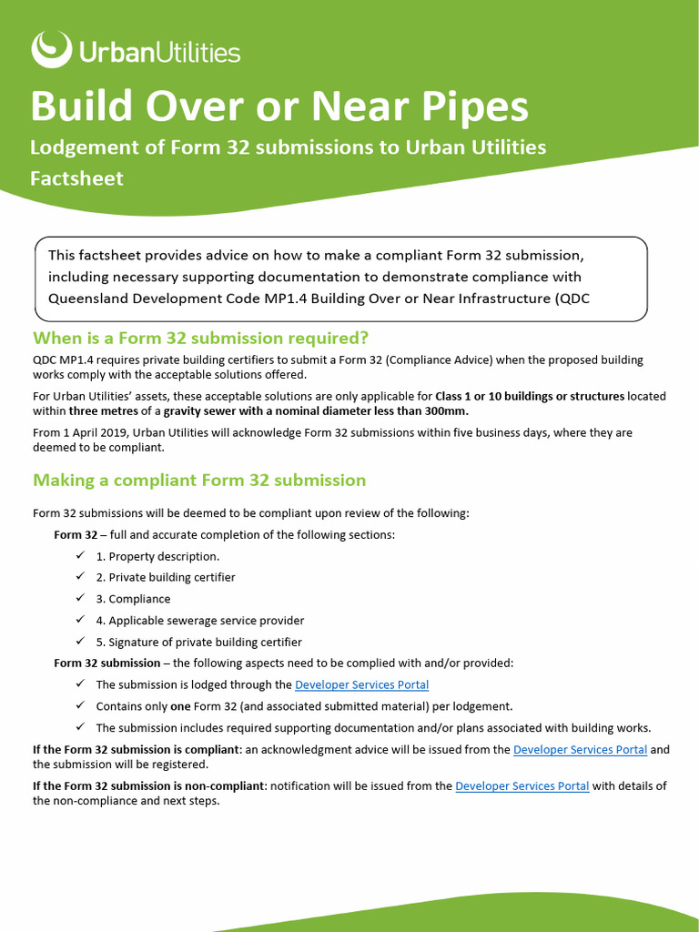 DS - External - Factsheet - Build Over Assets BOA Form 32 | PDF