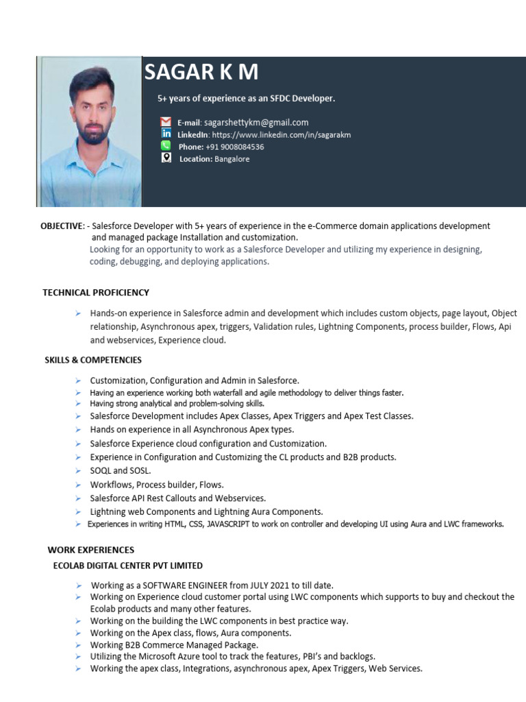 Naukri SAGARKM (5y 5m) | PDF