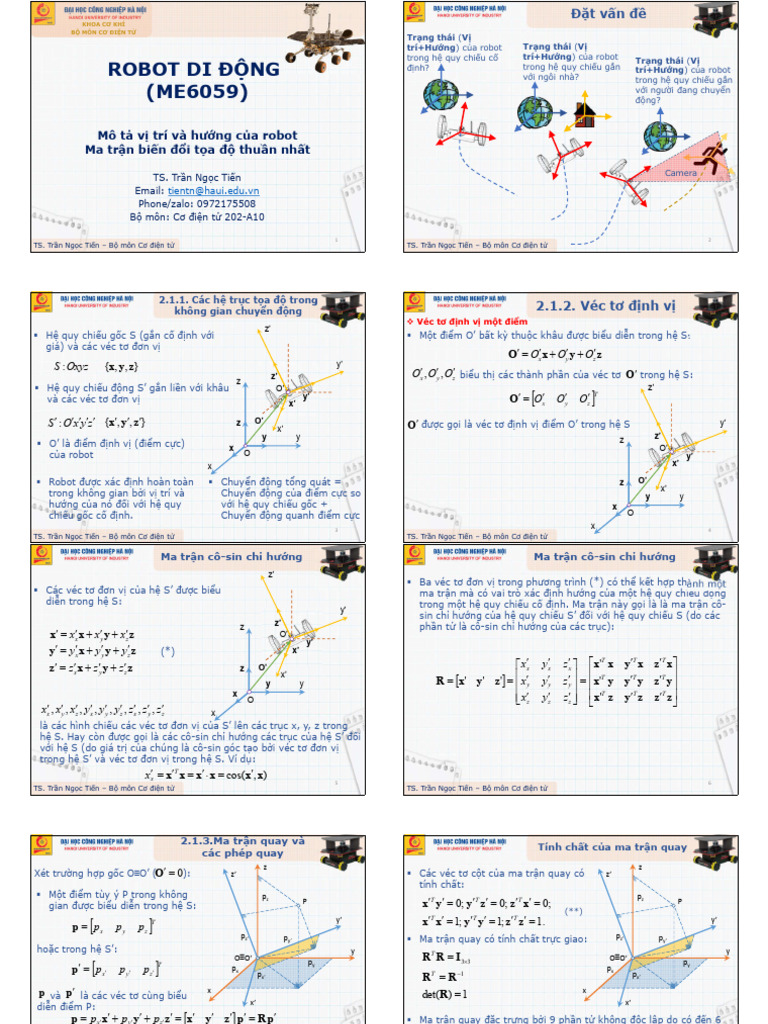 C2. Vi tri-Huong-Ma Tran Quay-Toa Do Thuan Nhat - Tran Ngoc Tien - Ver1 | PDF