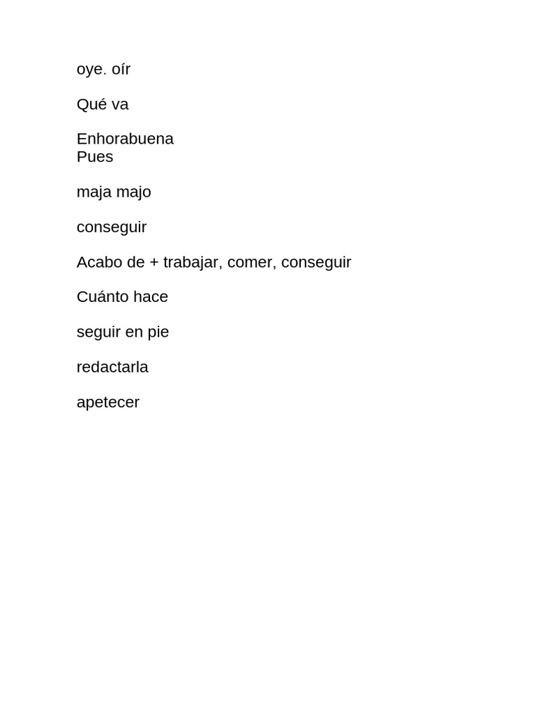 Oye. Oír Qué Va Enhorabuena Pues Maja Majo Conseguir Acabo de ...