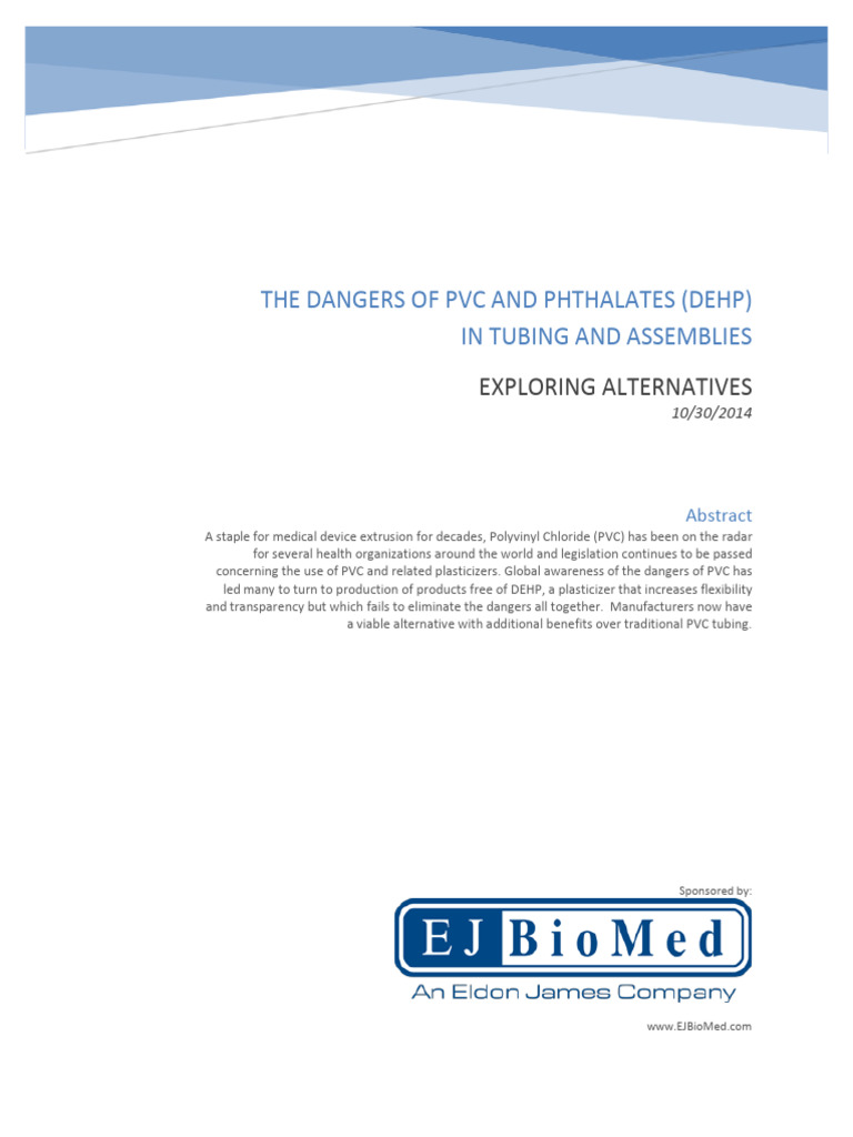 Dangers PVC Phthalates | PDF