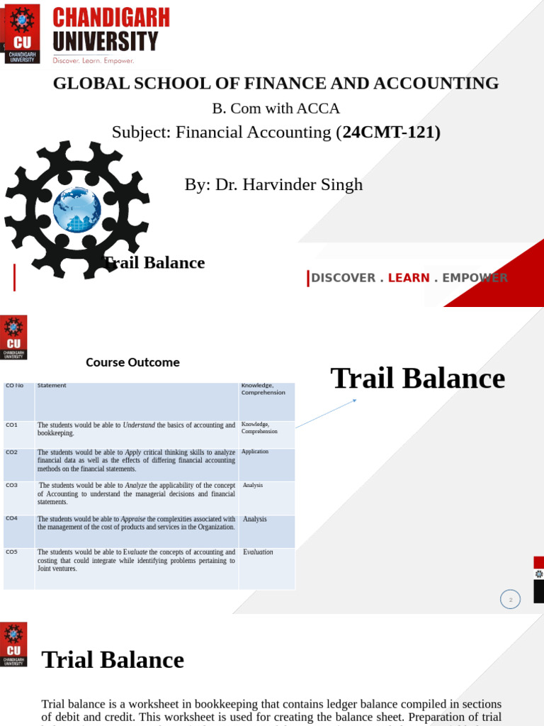 2.1.3 Trial Balance | PDF