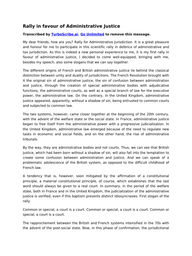 Rally in Favour of Administrative Justice - 241008 - 191055 | PDF