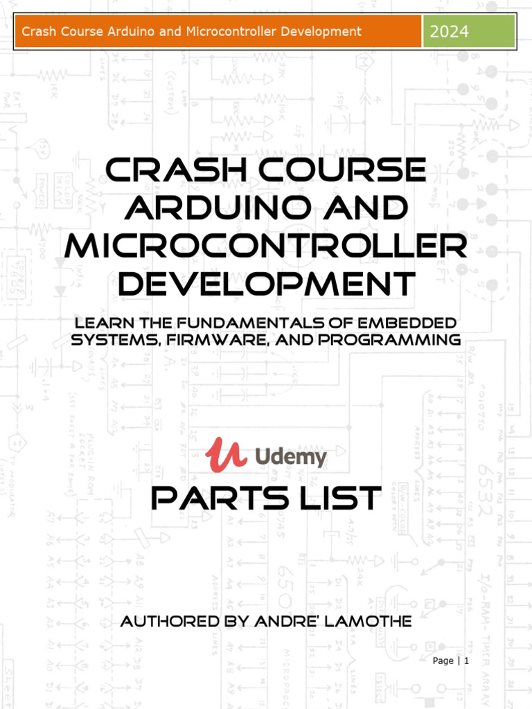Crash Course Arduino and Microcontroller Development: Page - 1 | PDF