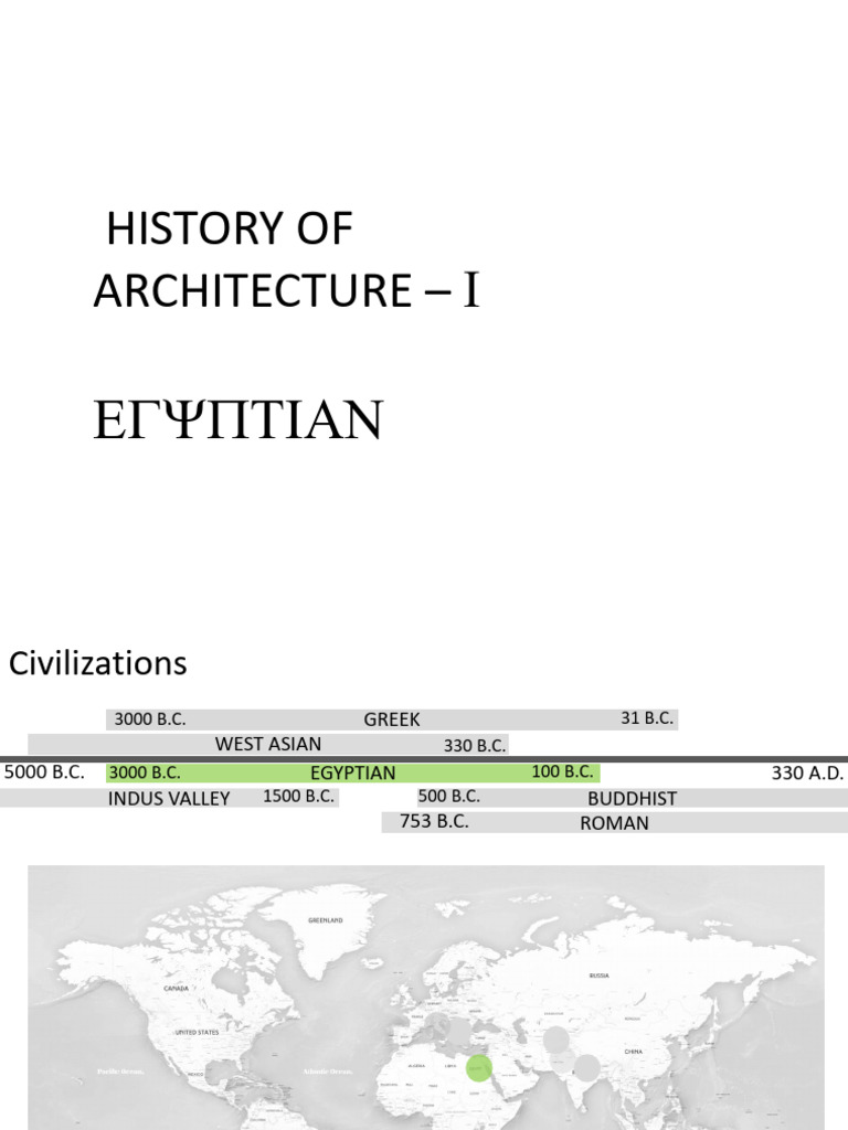 Unit 1-Egyptian Architecture | PDF | Egyptian Pyramids | Social Science