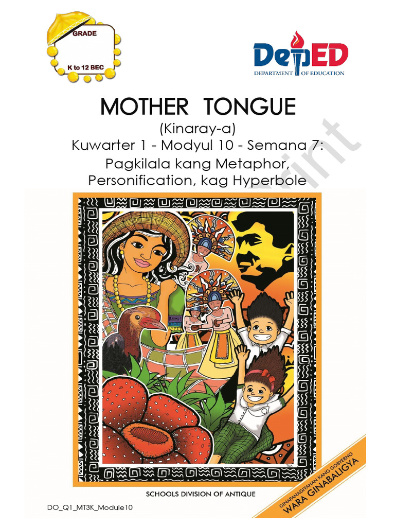 MT3 - Q1 Modyul 10 Metaphor Personification Kag Hyperbole - V2 | PDF