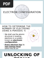 Electron Configuration of Elements Using SPDF Notation | PDF | Science & Mathematics