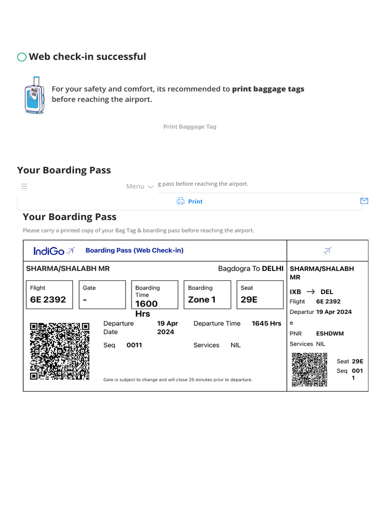 Boarding Pass | PDF
