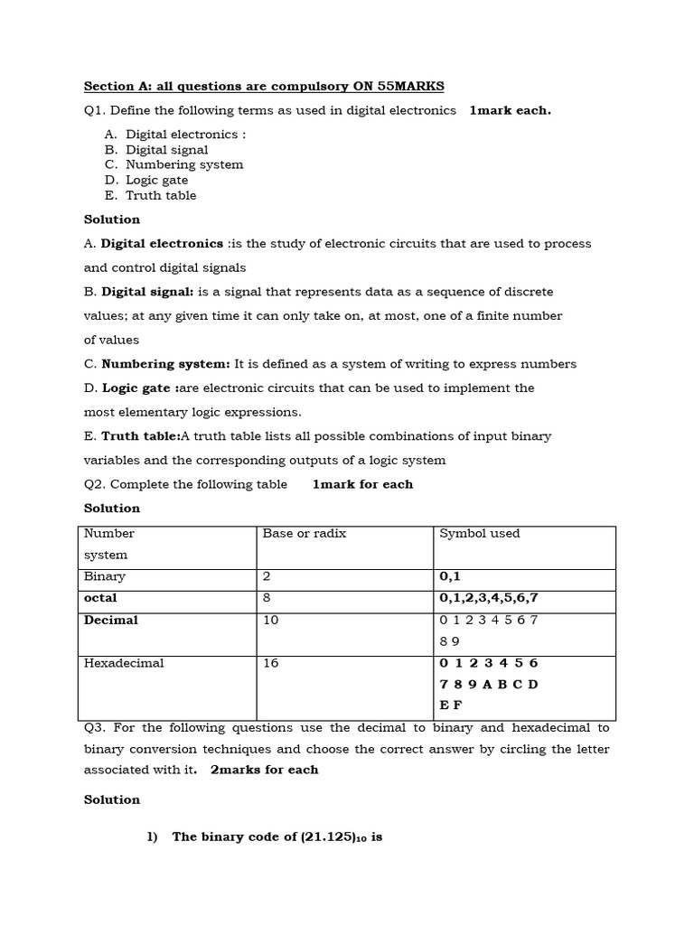 District Exam. Marking Guide | PDF
