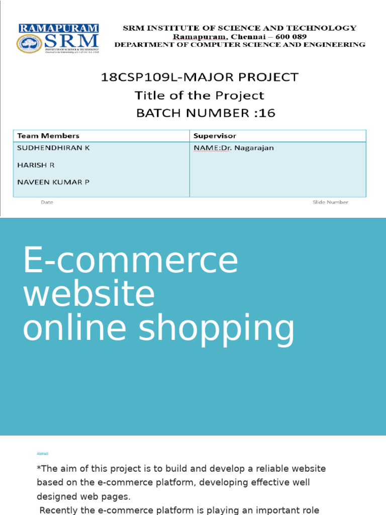 E-commerce website online shopping | PDF