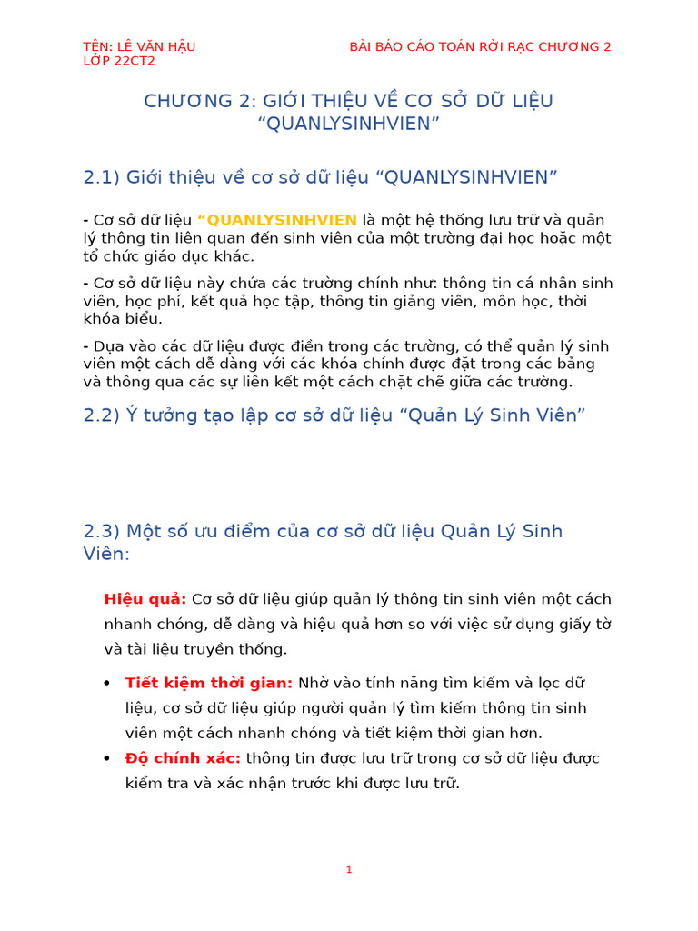 Chương 2 TRR | PDF