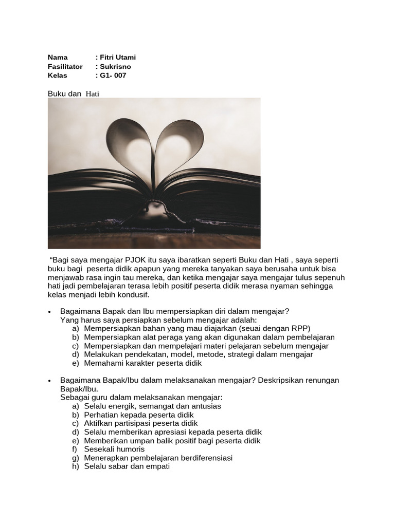 2.1.c.1. Refleksi - Konsep Dan Keterampilan Mengajar Yang Efektif - Fitri Utami G1-007 | PDF