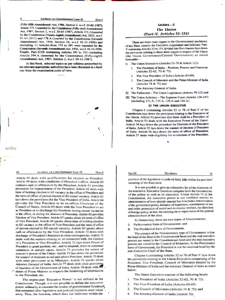 Constitutional Law 2 Rega Surya Rao - (1) | PDF