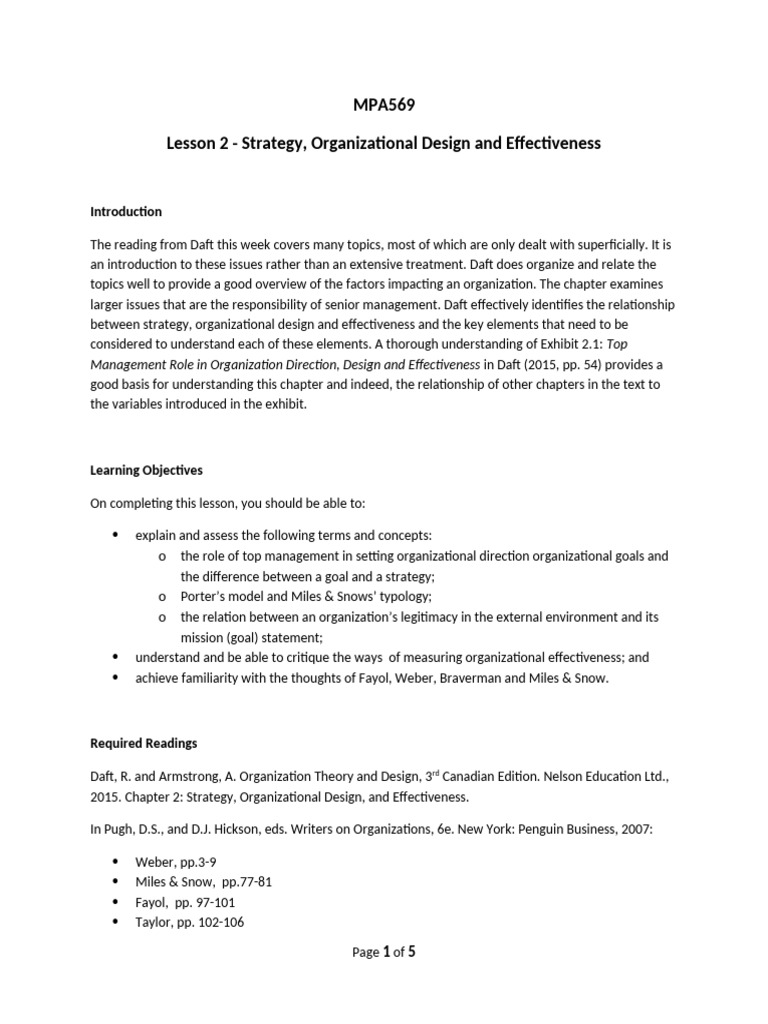 MPA569 Lesson 2 v3 | PDF