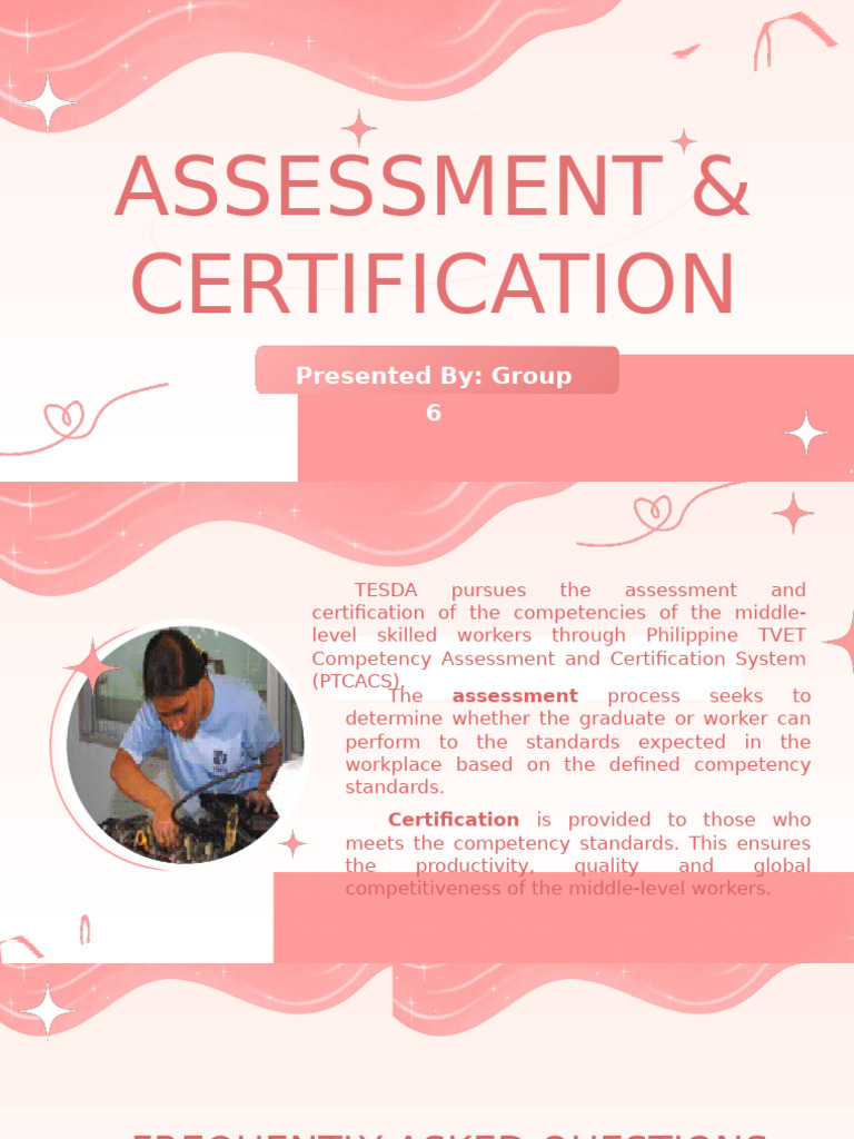 Assessment & Certification | PDF