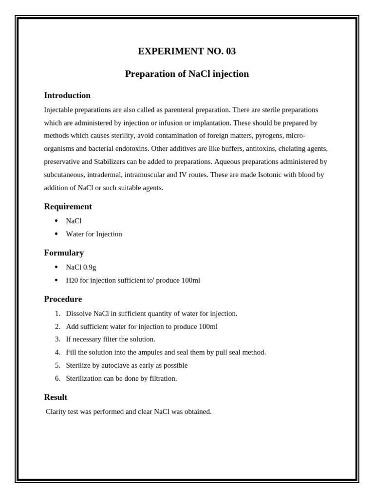 Experiment No.03 Pharmatech | PDF