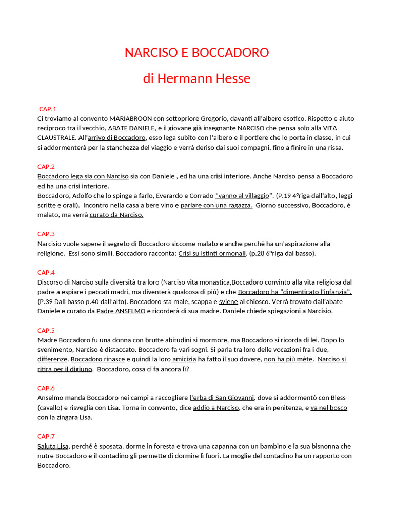 Narciso e Boccadoro1 | PDF