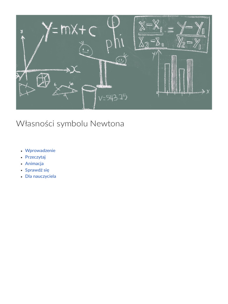 Wlasnosci symbolu Newtona | PDF