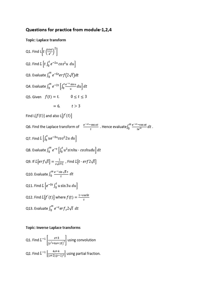 Practice Questions Module-1-2-4 | PDF