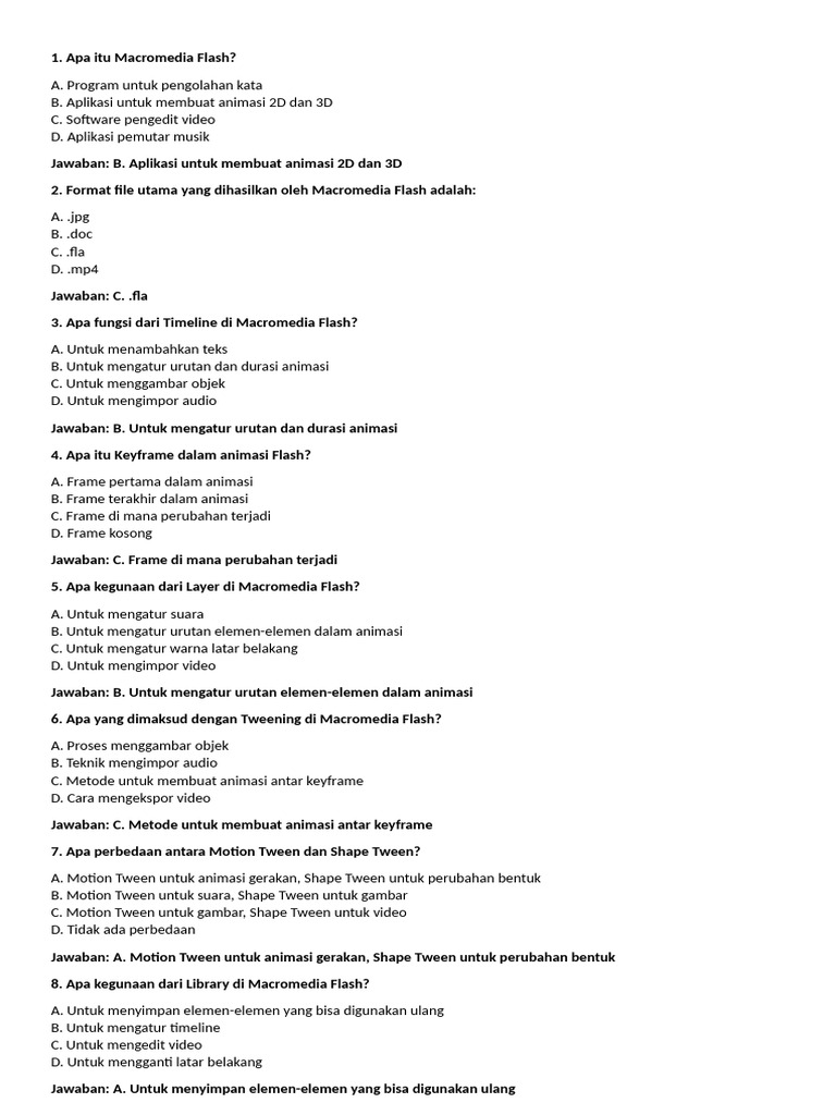 Soal Animasi 3D | PDF